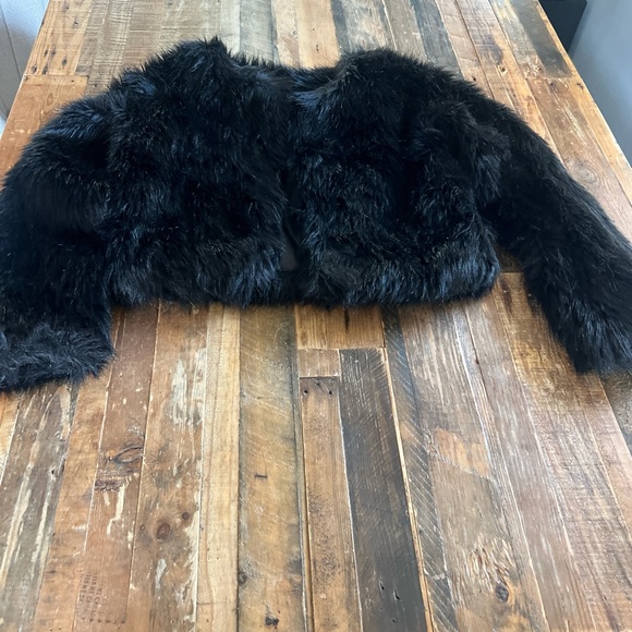 Fashion Nova | Jackets & Coats | Fashion Nova Luxe Black Fur Coat ...